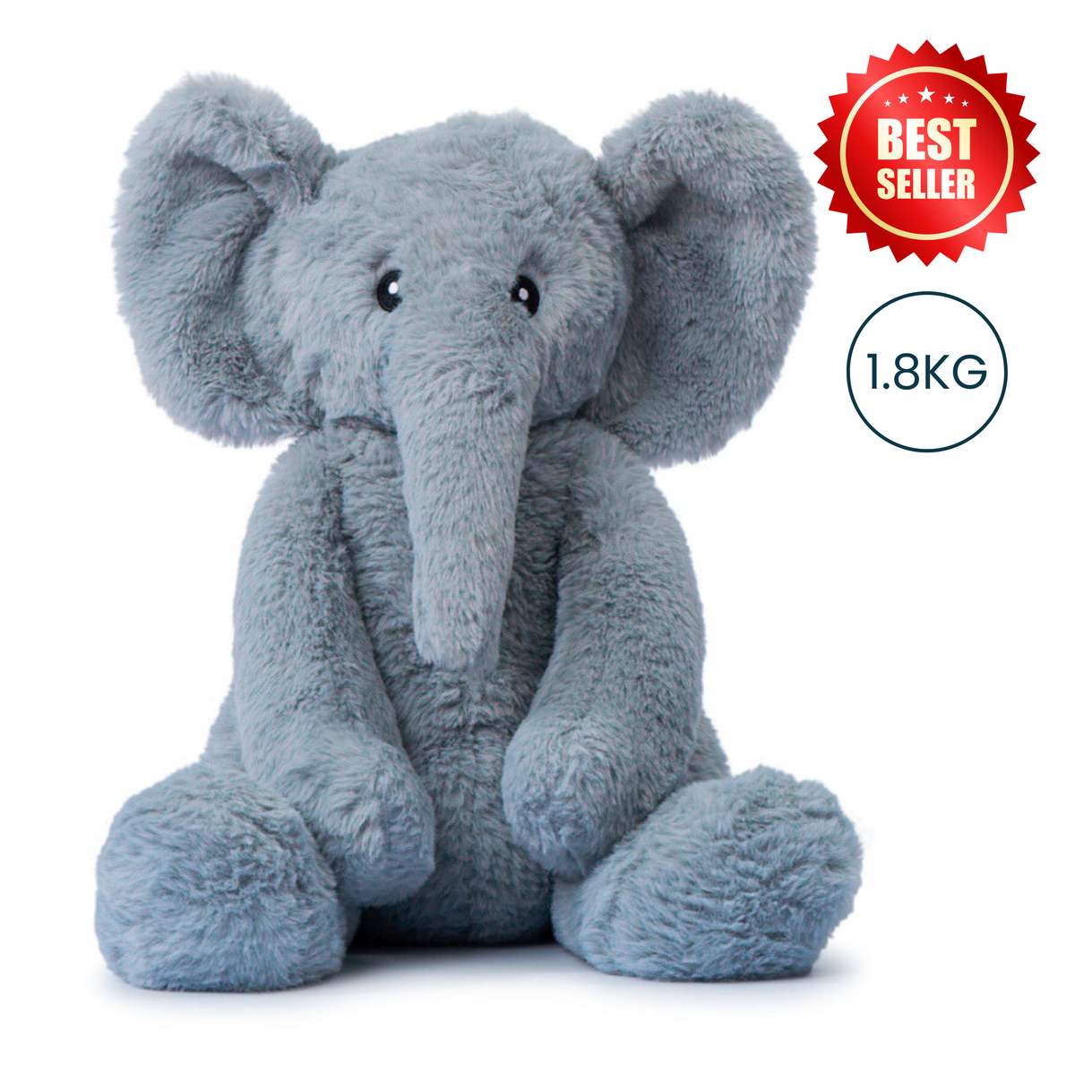 Echo the Elephant Weighted Stuffed Animal | The Cuddle Club